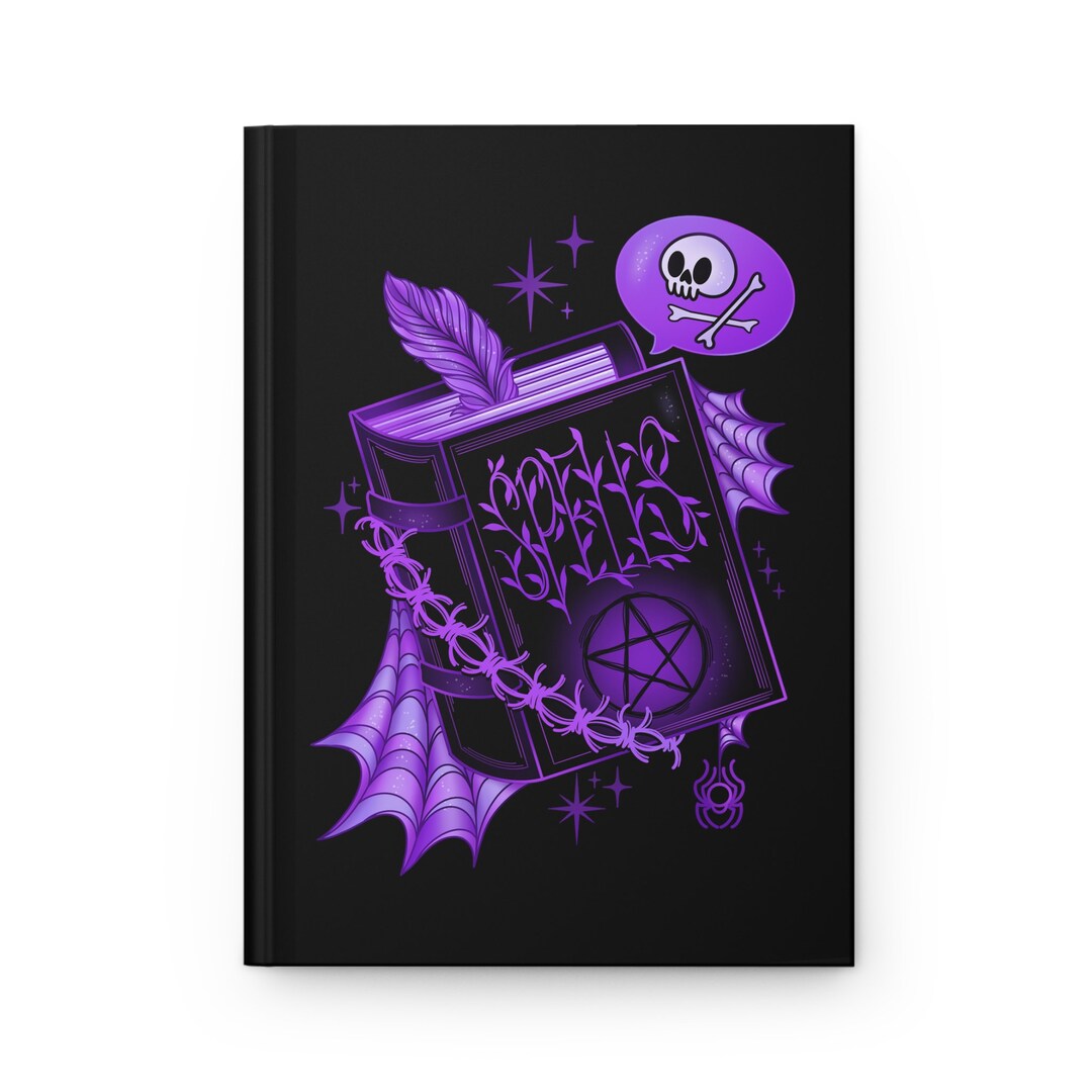 Gothic Purple Spell Book Hardcover Journal Matte - Etsy