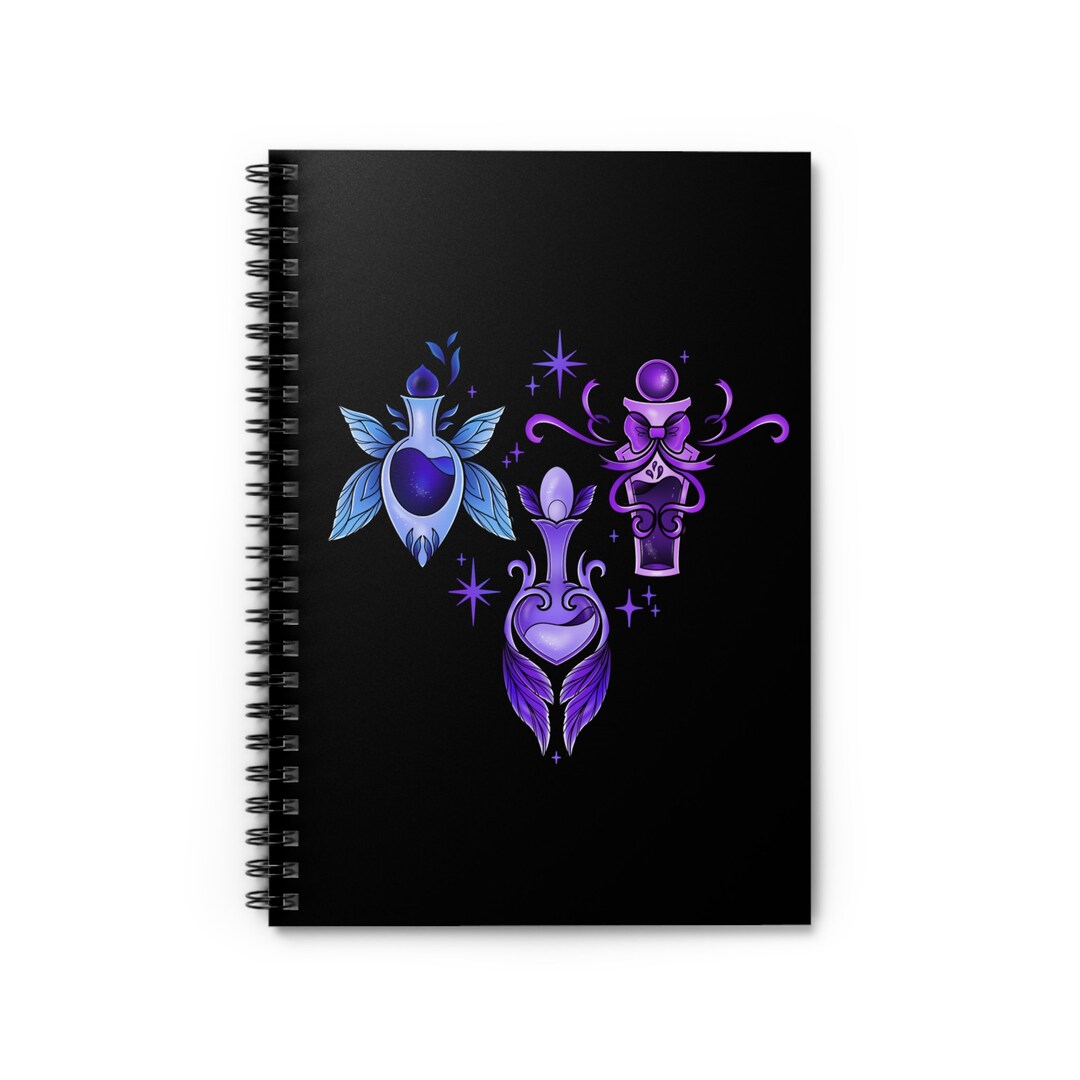 Pastel Potion Bottles Spiral Notebook Ruled Line - Etsy