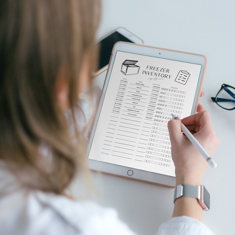 Inventory Pack Fridge and Freezer Inventory Editable and - Etsy