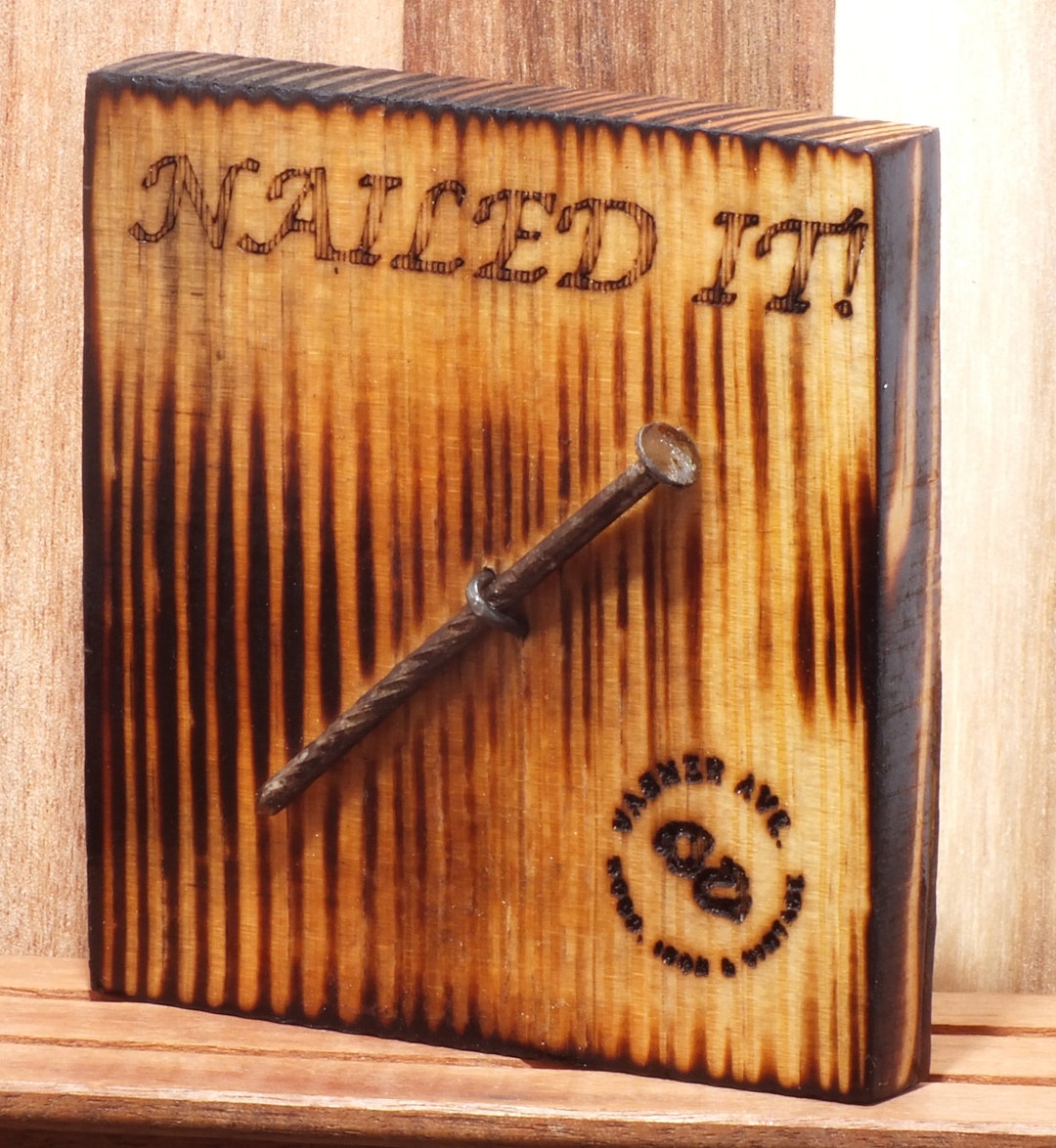 Rustic Repurposed Nailed It Award - Etsy