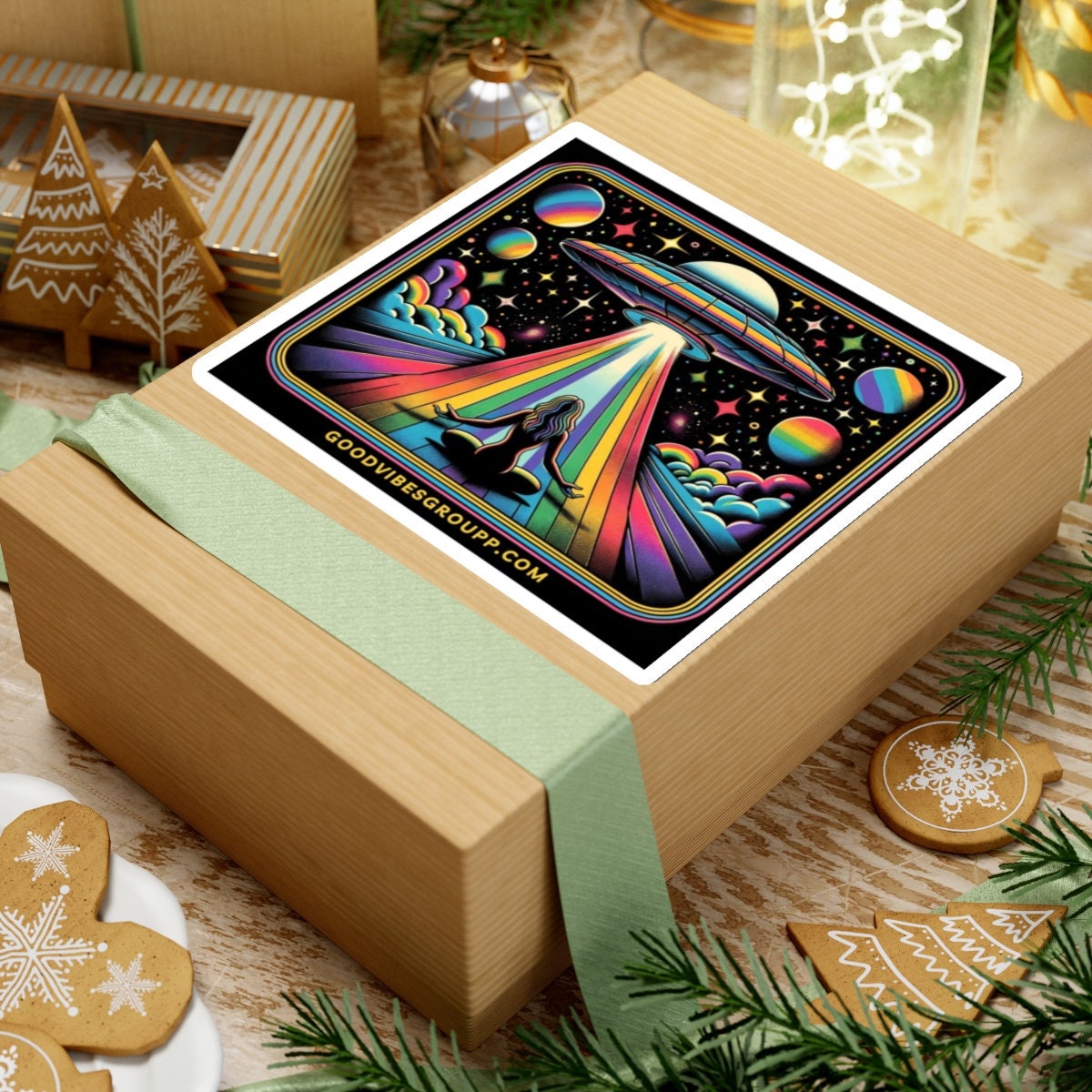 Alien Manifest Sticker - Kiss-cut Sticker - Kesha Rainbow Album ...