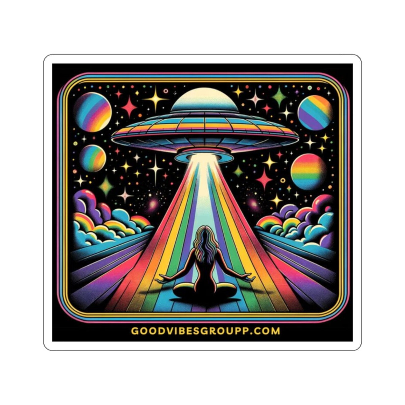 Alien Manifest Sticker - Kiss-cut Sticker - Kesha Rainbow Album ...