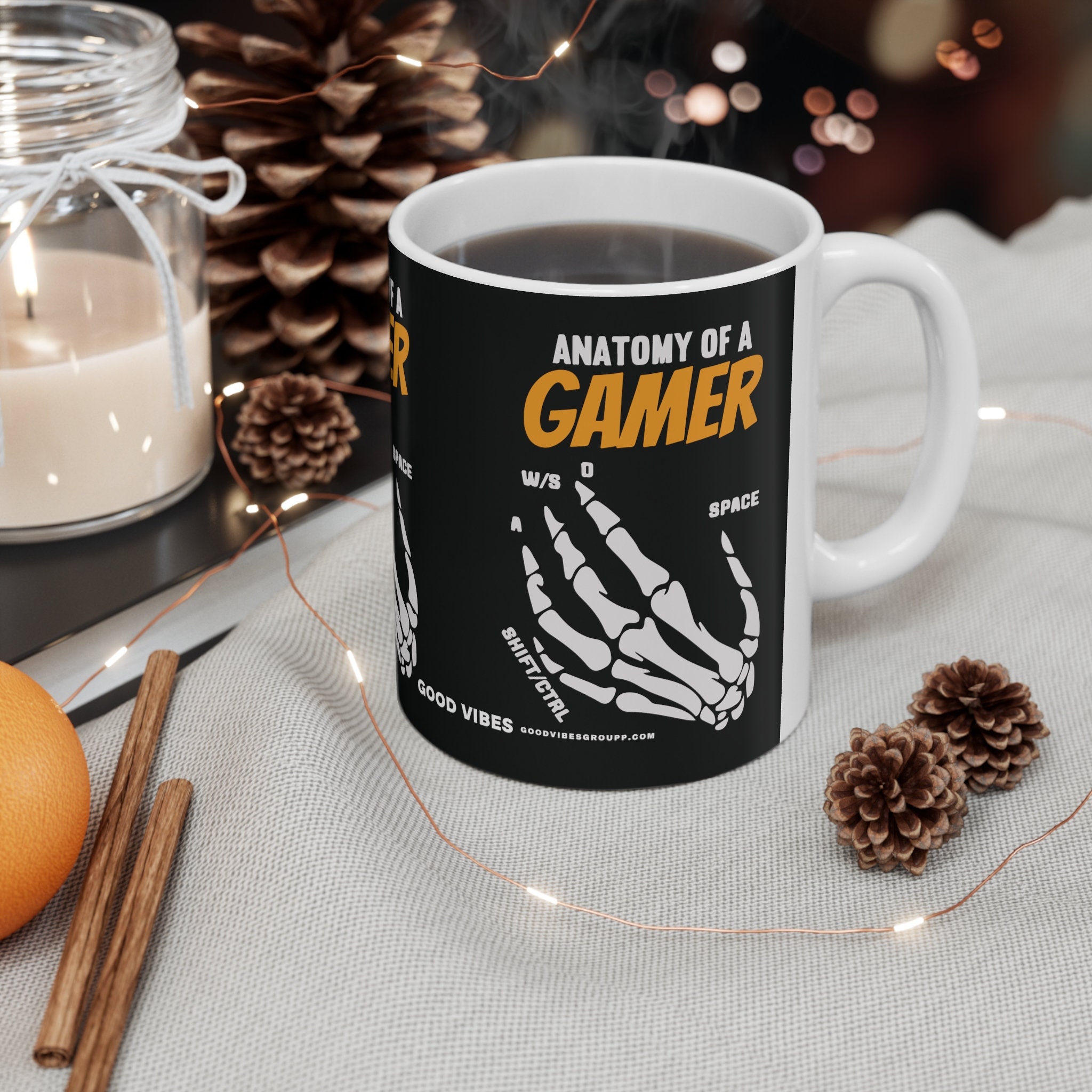 Gamer Mug Anatomy of a Gamer Video Game Gift PC Master Race Coffee Cup ...