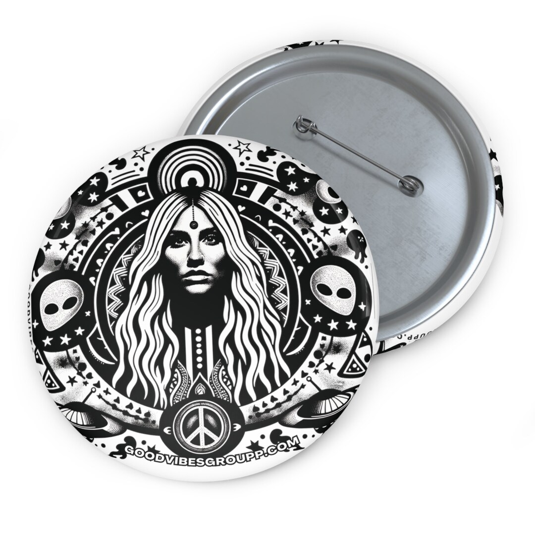 Moon Child Pin Button - Kesha Rainbow Inspired - Good Vibes - Peace ...