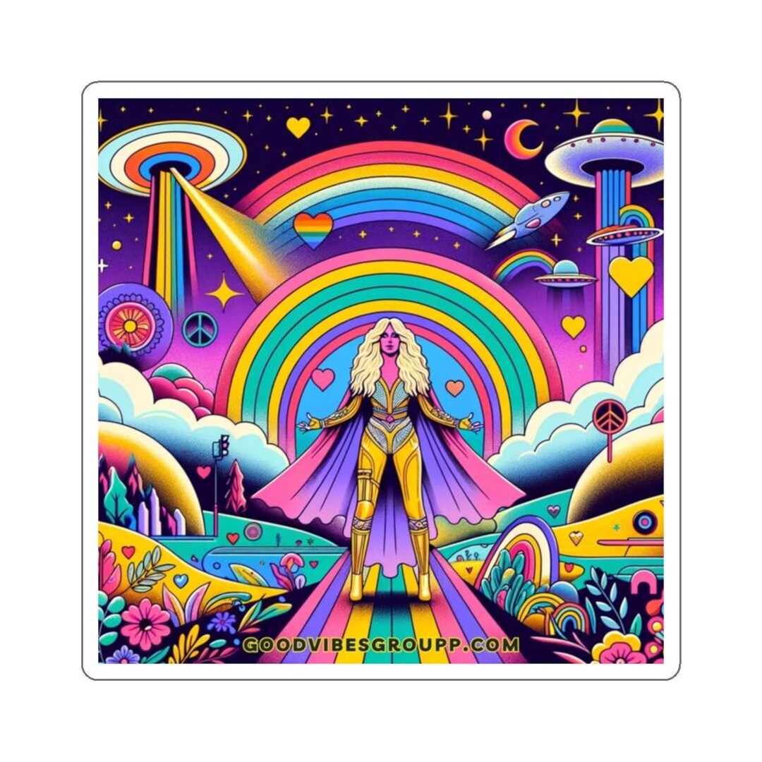 Space Women Sticker - Transparent and White - Kiss-cut Sticker - Kesha ...