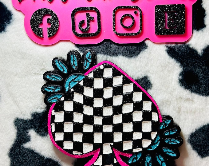 Checkered Spade Freshie- Checkered Spade Freshy - Etsy