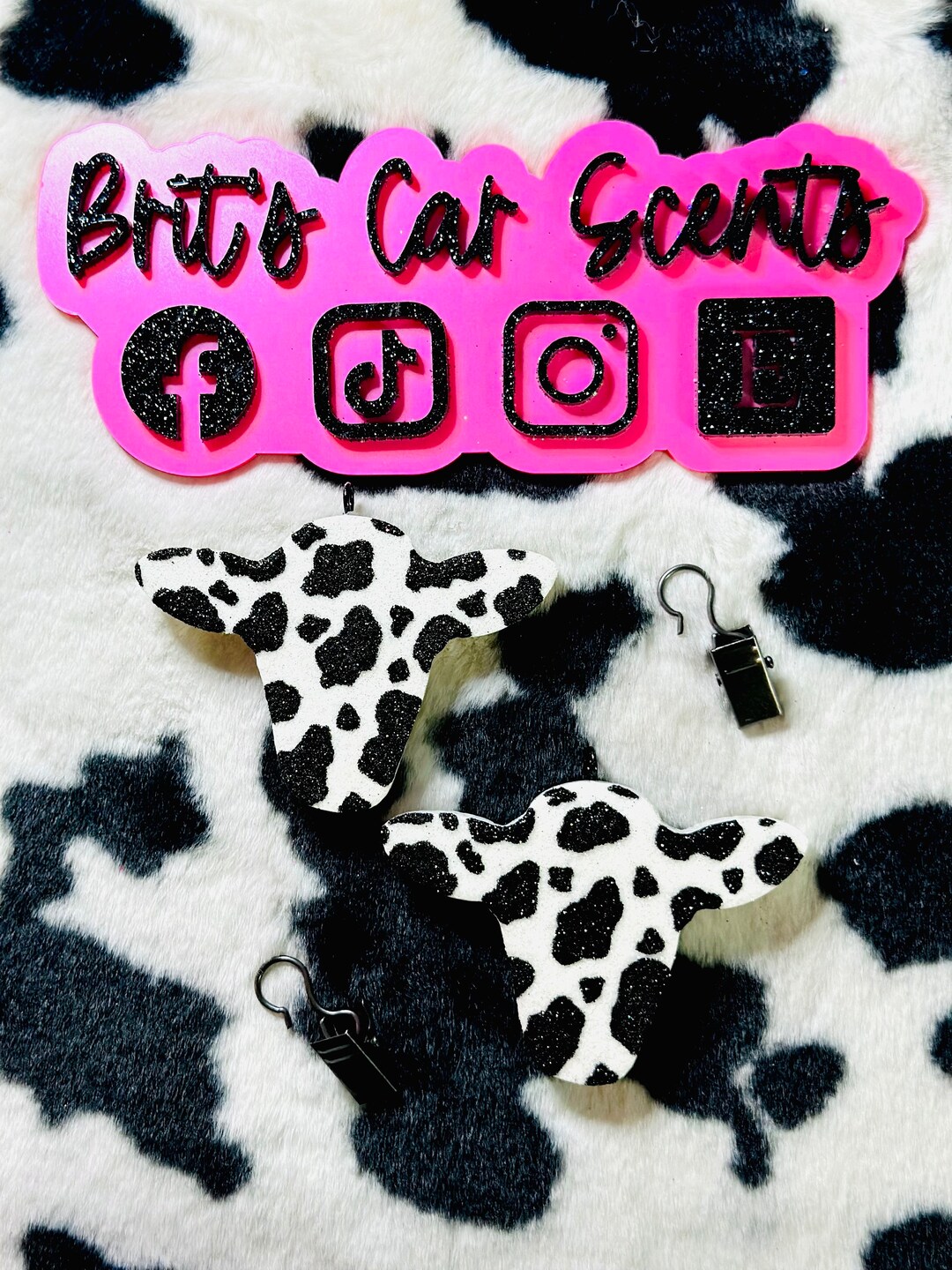 Cowhead Freshie Vent Clips - Etsy