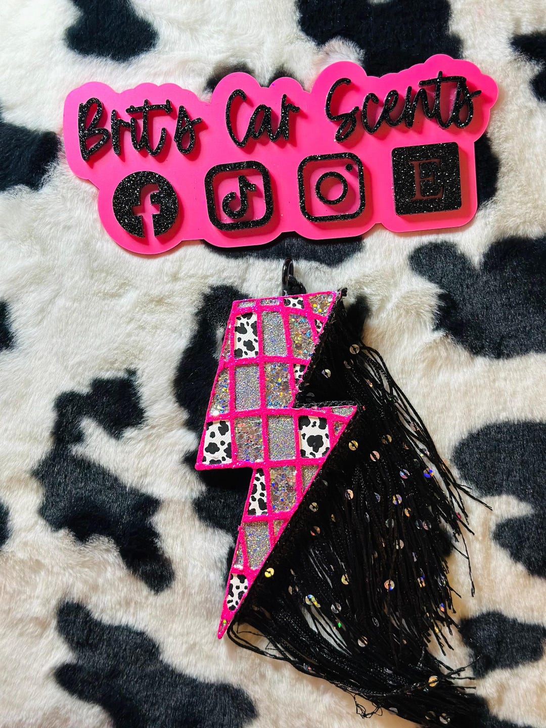 Disco Lightning Bolt Car Freshie - Etsy