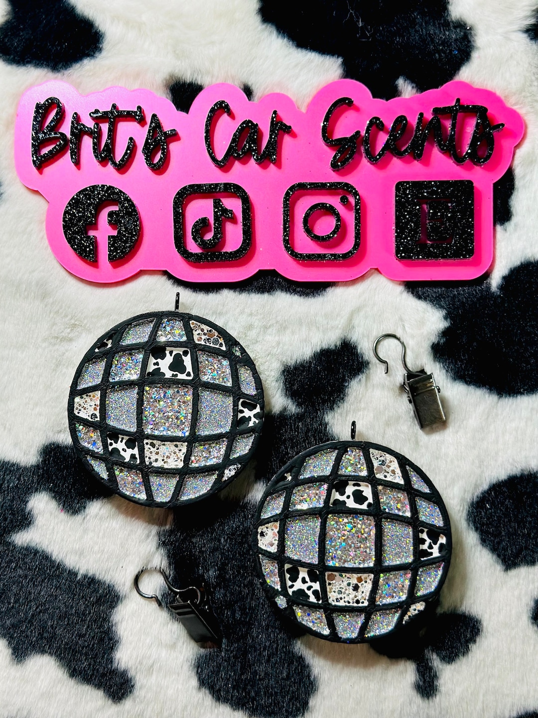 Disco Ball Freshie Vent Clips - Etsy