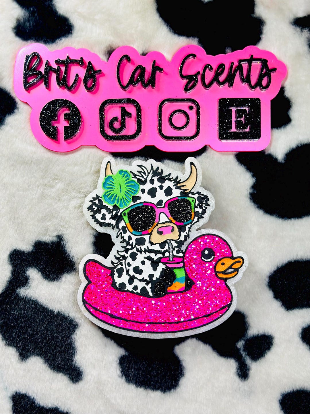 Cow Floatie Car Freshie - Etsy