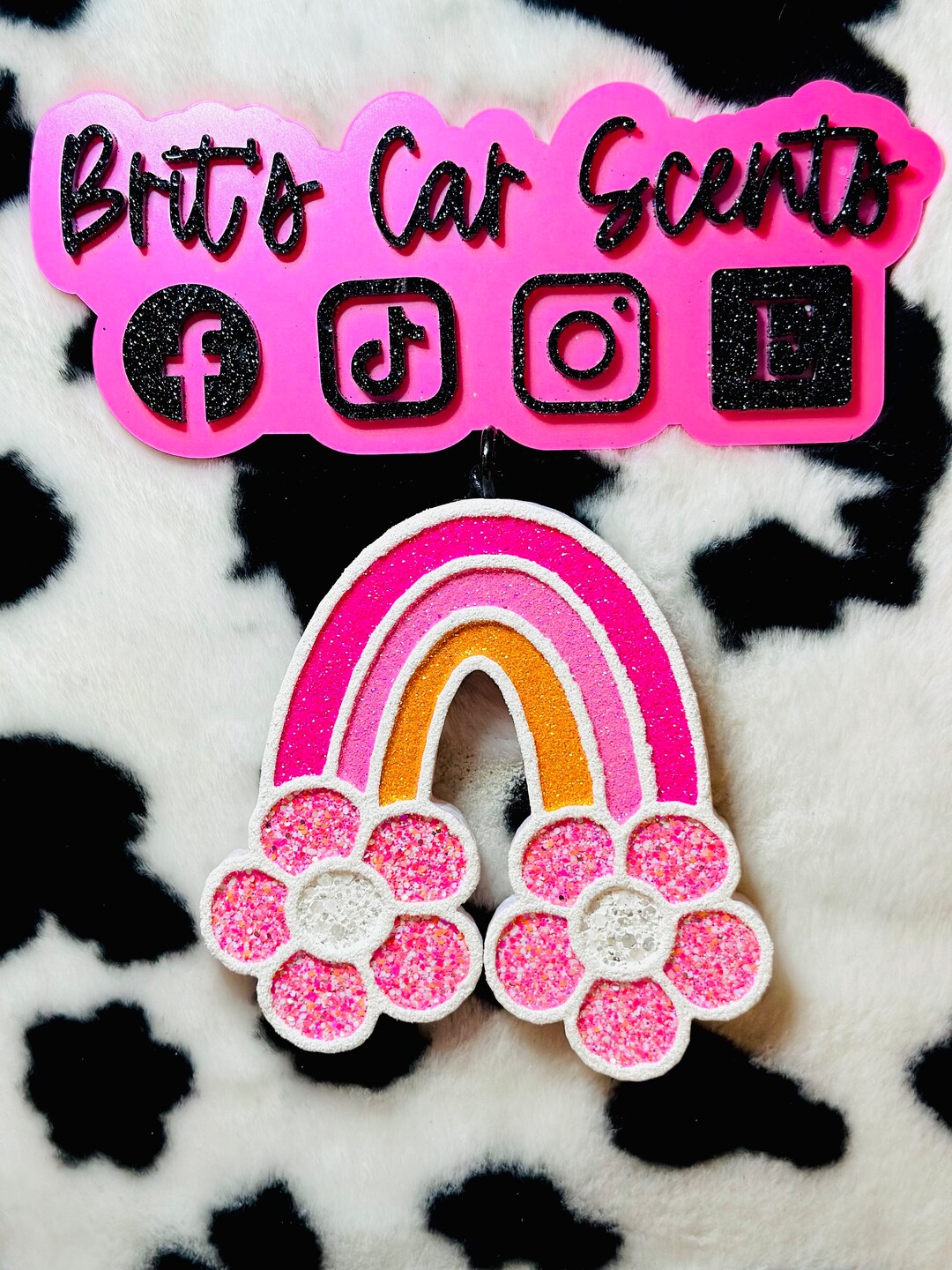 Flower Rainbow Car Freshie - Etsy