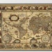 Ancient World Map Print Reproduction. Poster of Antique Vintage Old Map ...