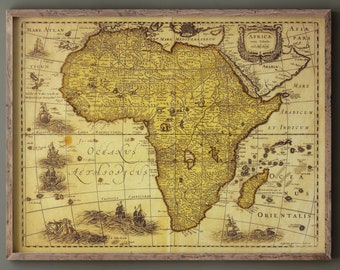 Ancient Map Reproduction Print of a World Map of 1579 by - Etsy