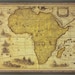 Africa Ancient Vintage Map Print Reproduction. African Continent ...
