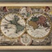 Ancient World Map Poster Reproduction From 1720. Fine Art Print. Wall ...