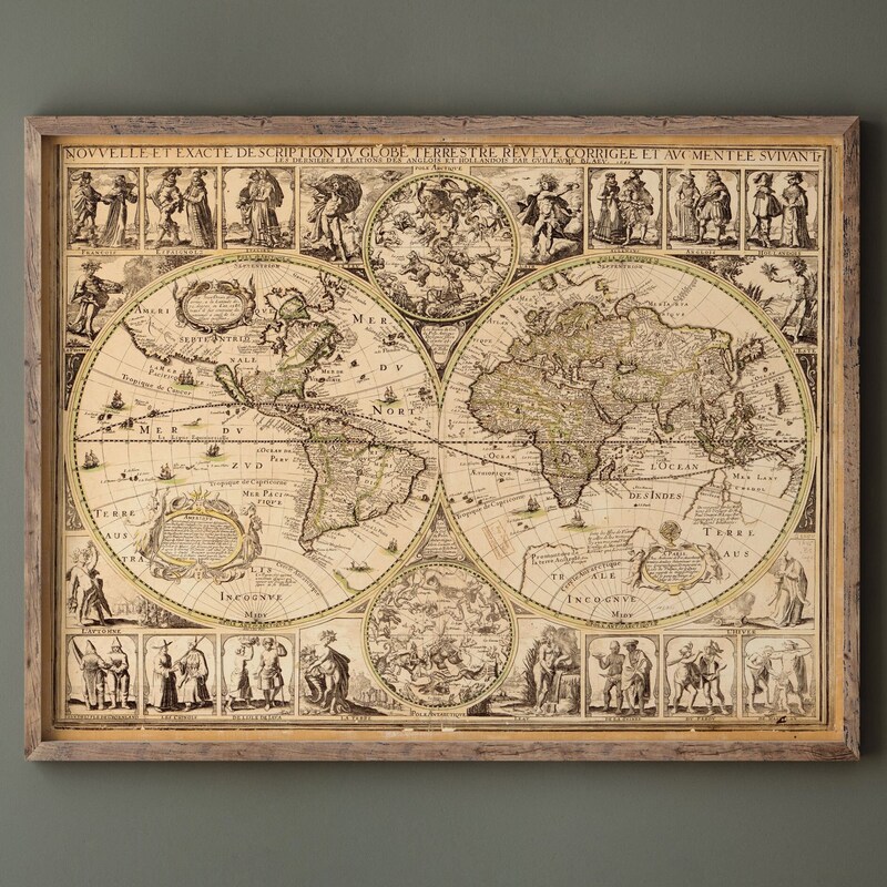 World Map Poster - Etsy
