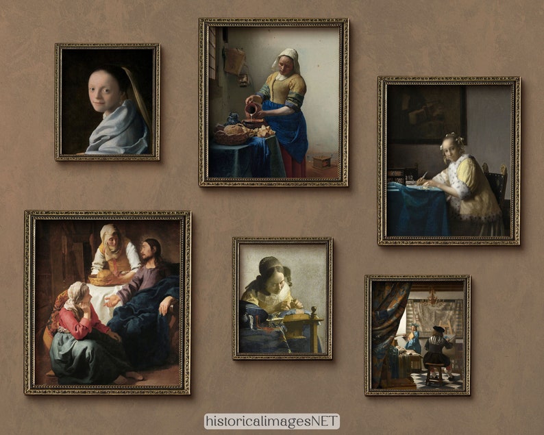 Johannes Vermeer Set of 36 Vintage Paintings DIGITAL - Etsy