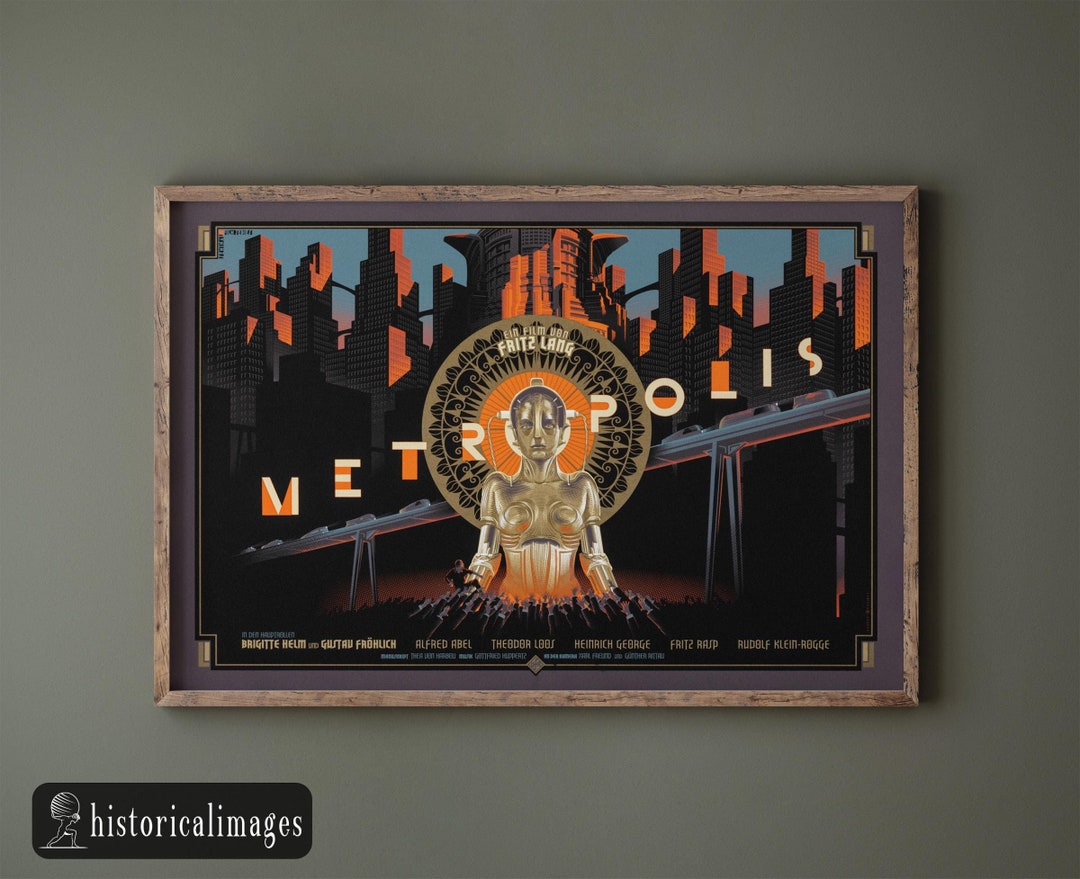 Metropolis Historic Movie Poster Reproduction. Vintage Prints of Films ...