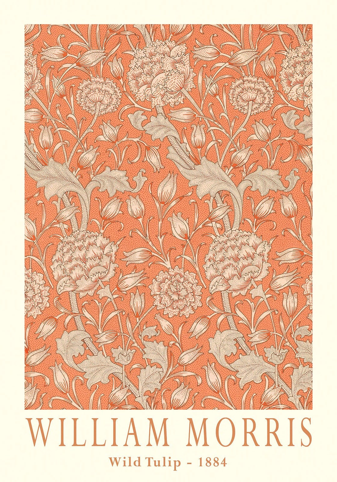 William Morris Wild Tulip. Wallpaper Art Print. Remastered Vintage ...