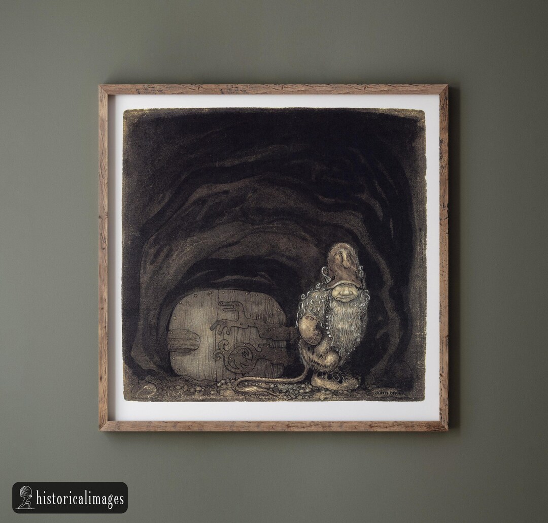 Troll Illustration by John Bauer Fine Art Reproduction Print. Vintage ...