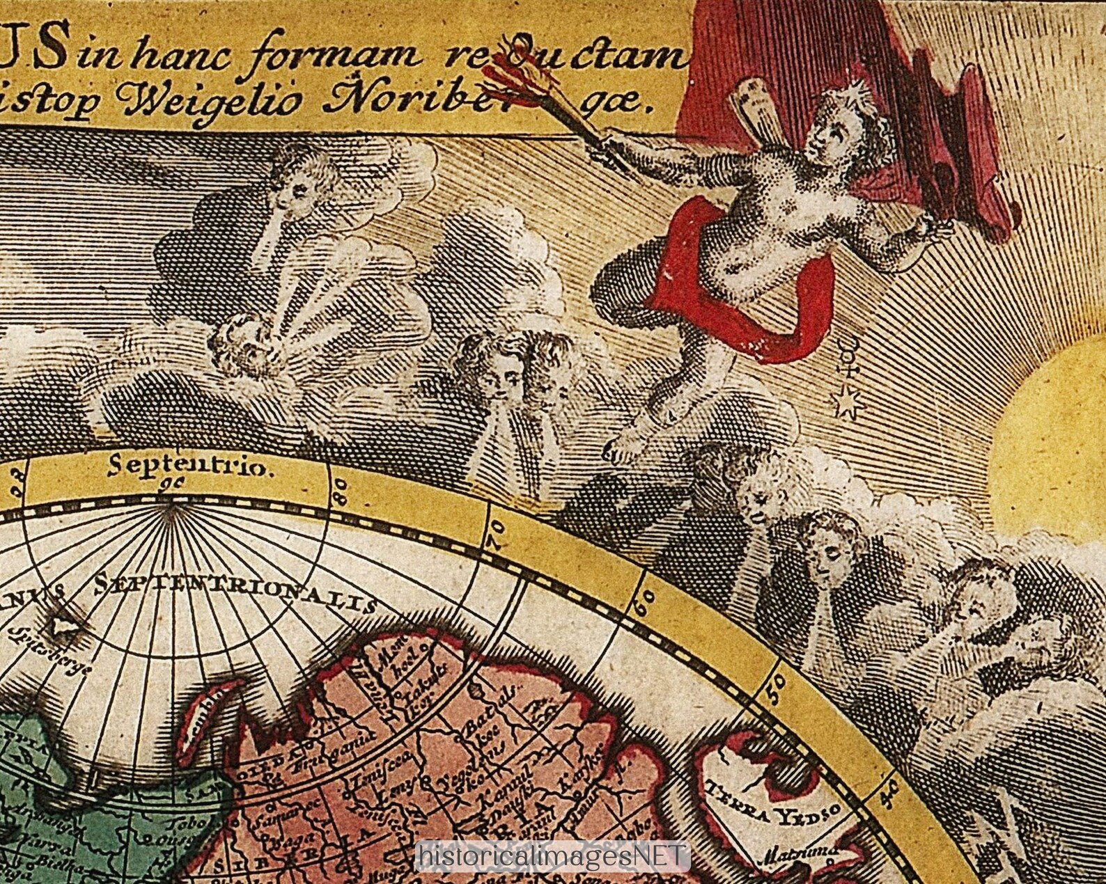 Ancient World Map Poster Reproduction From 1720. Fine Art Print. Wall ...