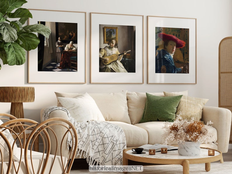 Johannes Vermeer Set of 6 Vintage Paintings DIGITAL DOWNLOADS. - Etsy