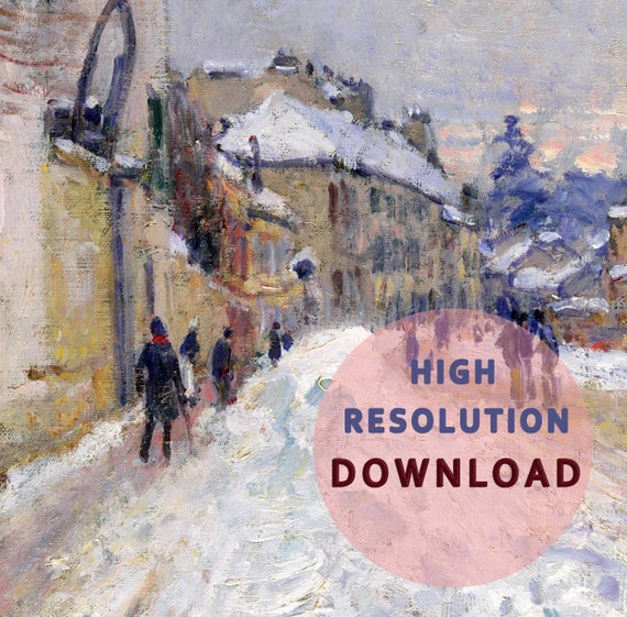 Sisley Paintings Winter