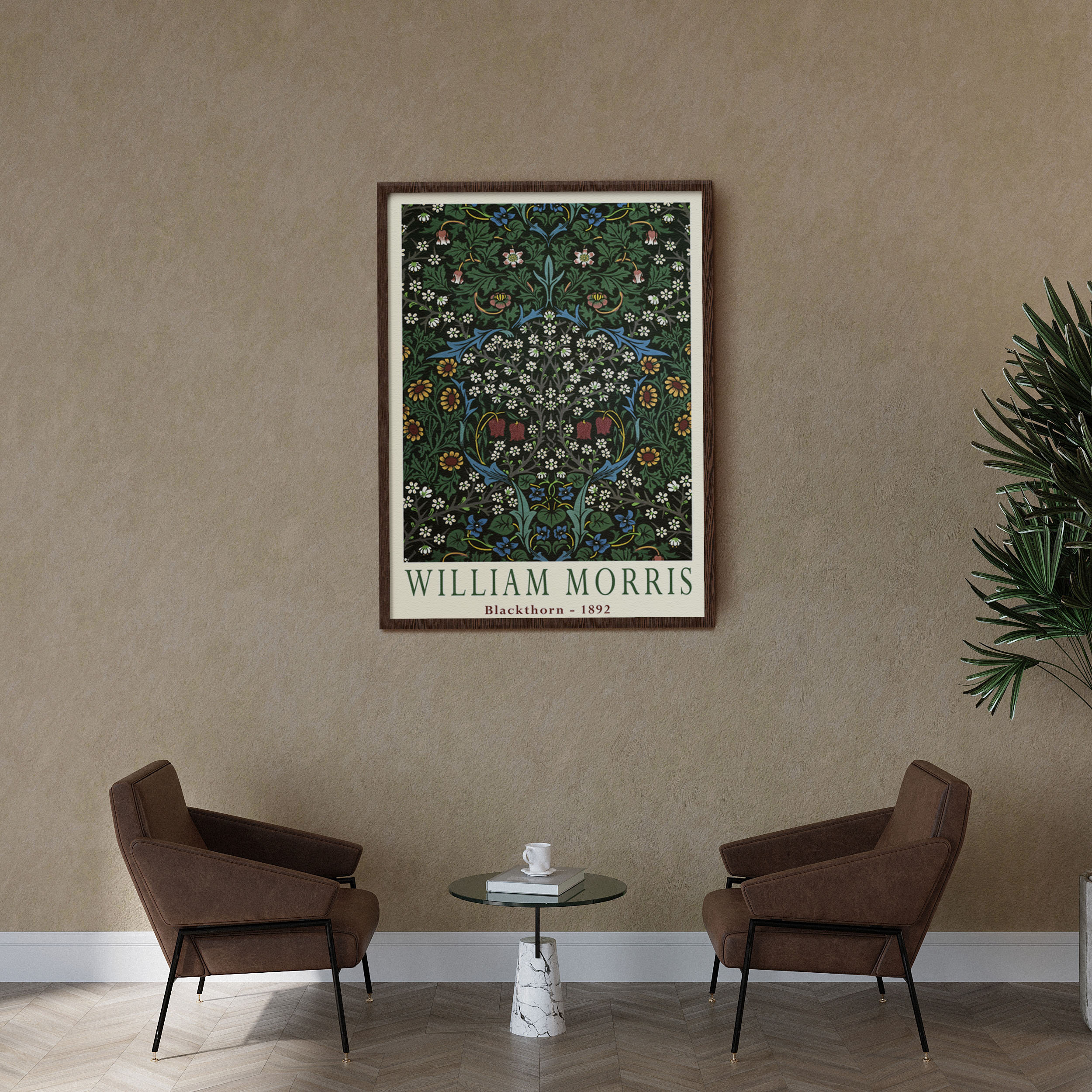 William Morris Blackthorn 1892. Vintage Remastered Wallpaper. Fine Art ...
