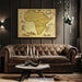 Africa Ancient Vintage Map Print Reproduction. African Continent ...