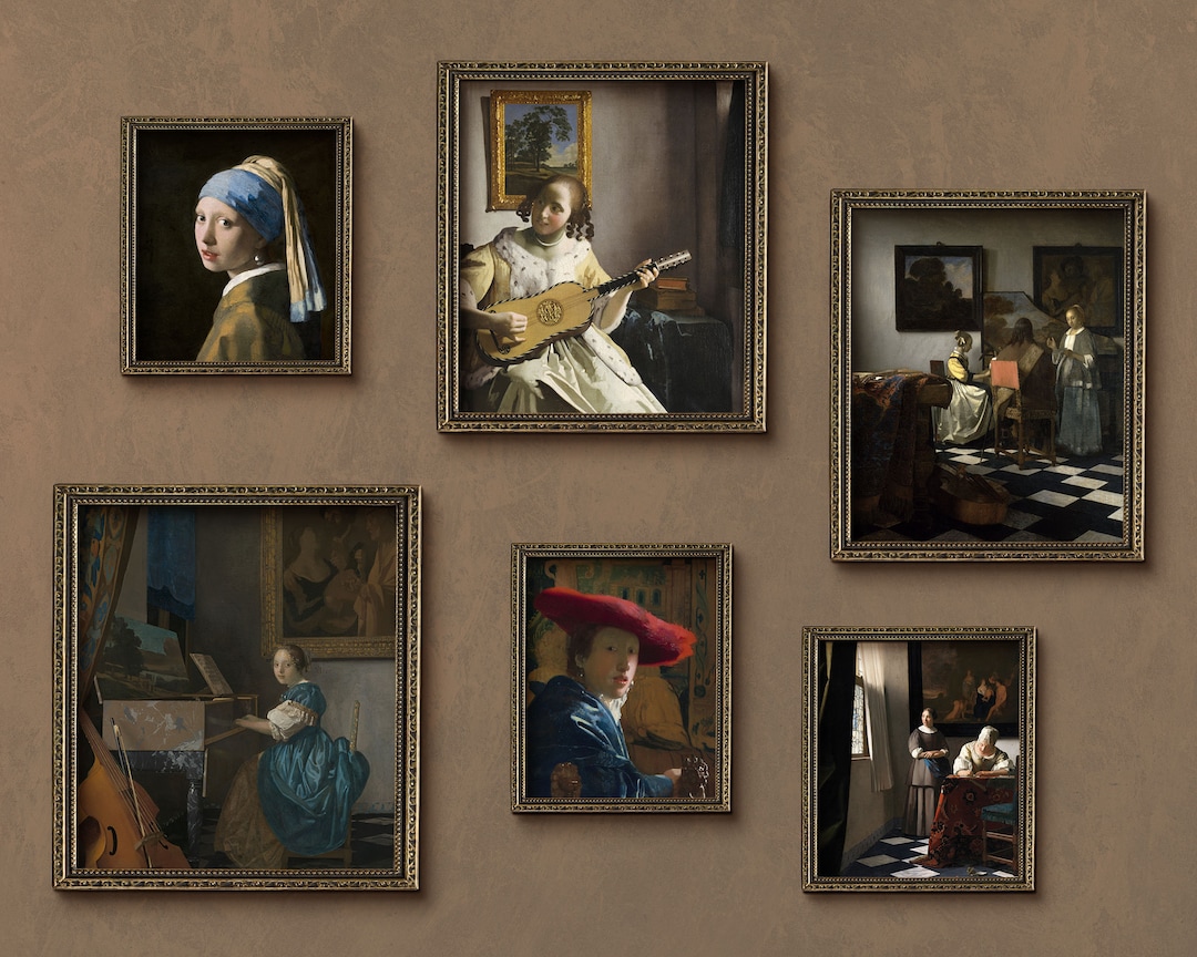 Johannes Vermeer Set of 36 Vintage Paintings DIGITAL DOWNLOADS ...