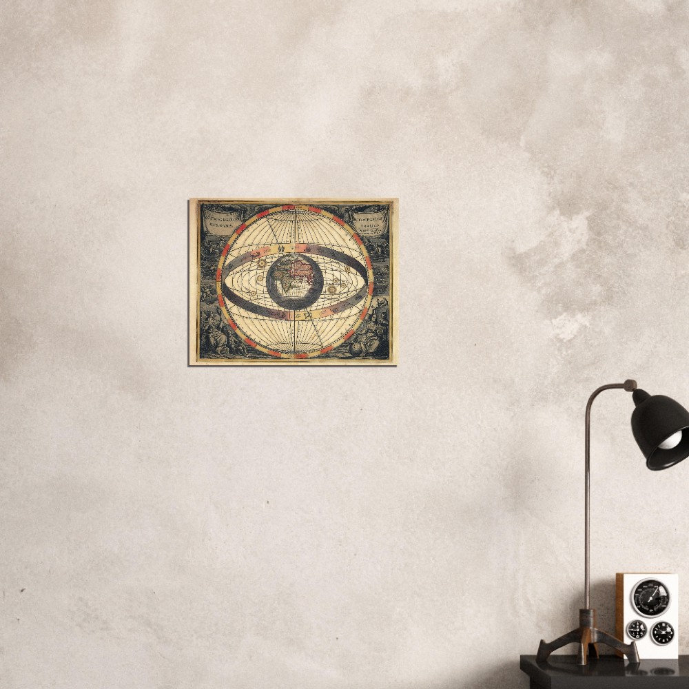 Vintage Planet Earth World Map. Antique Retro Universe Illustration ...