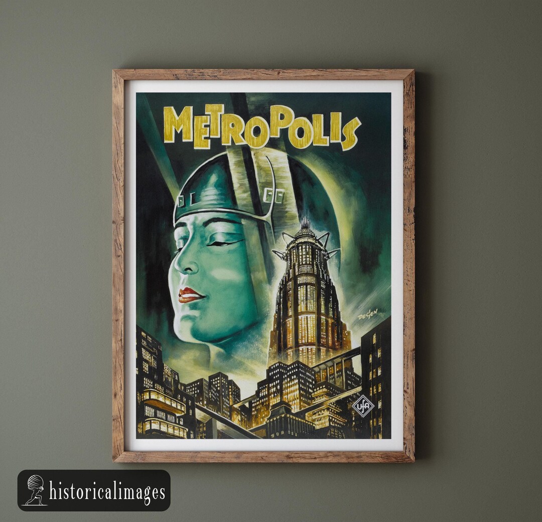 Metropolis Historic Movie Poster Reproduction. Vintage Prints of Films ...
