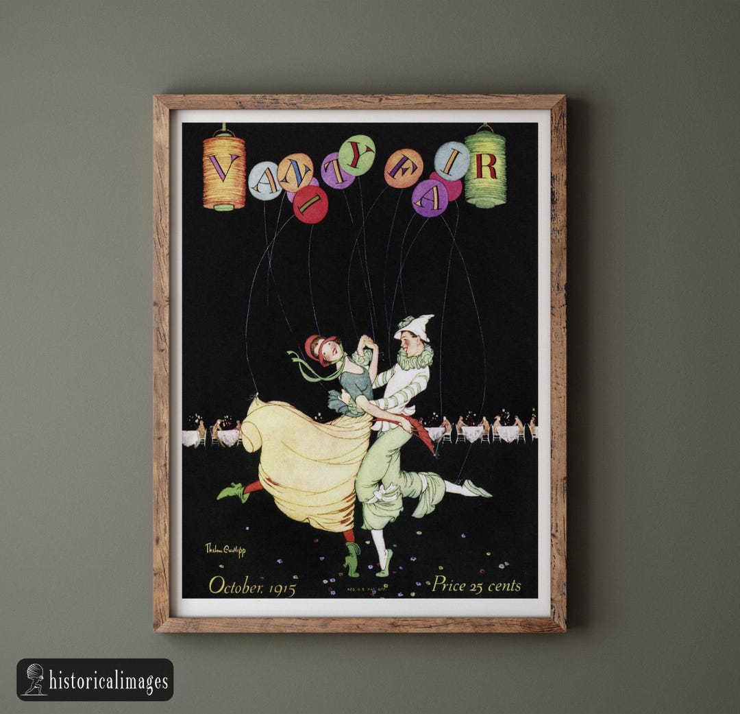 Vanity Fair Magazine Cover 1915 Repro by Thelma Cudlipp. Fine Art Print ...