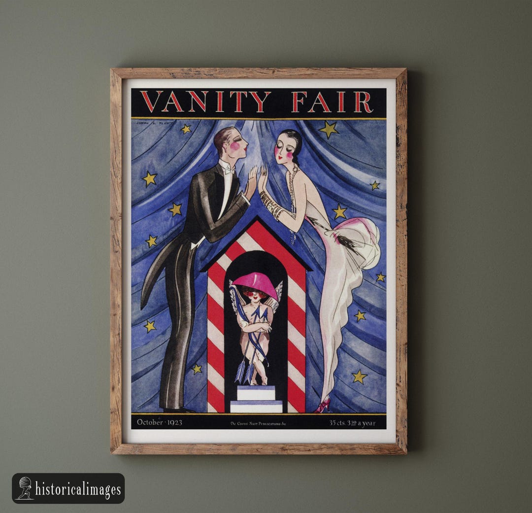 Vintage Fashion Magazine Cover Illustration 1923 by Joseph B. Platt ...