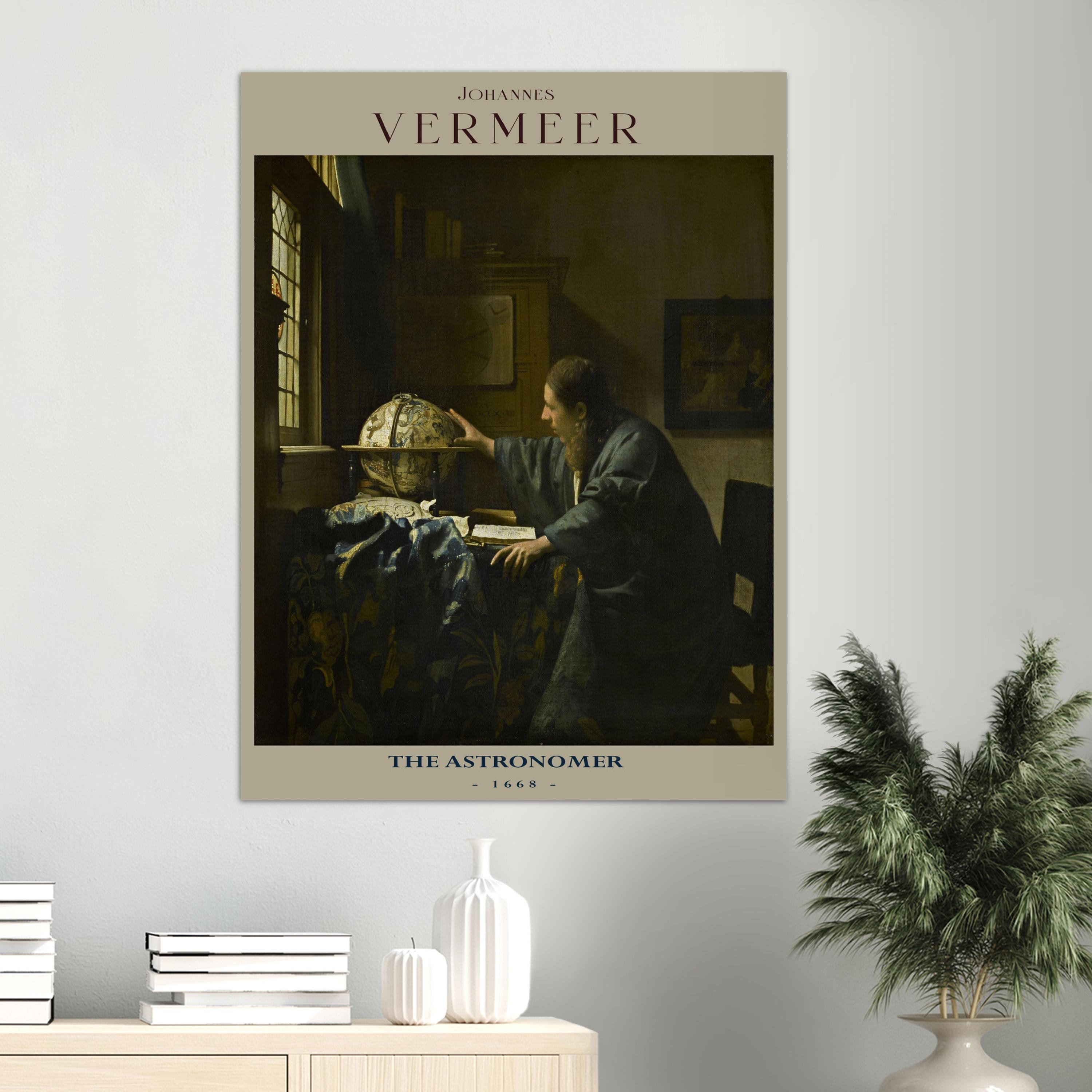 The Astronomer by Johannes Vermeer Poster Reproduction - Etsy