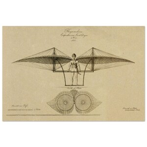 Flight Machine Invented by Jacob Degen in 1807 Also Called Degen ...