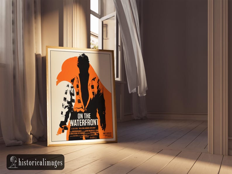 On the Waterfront vintage movie poster reproduction. Historic prints of ...