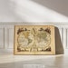 Ancient World Map Print. Vintage Reproduction of a Map of the World of ...