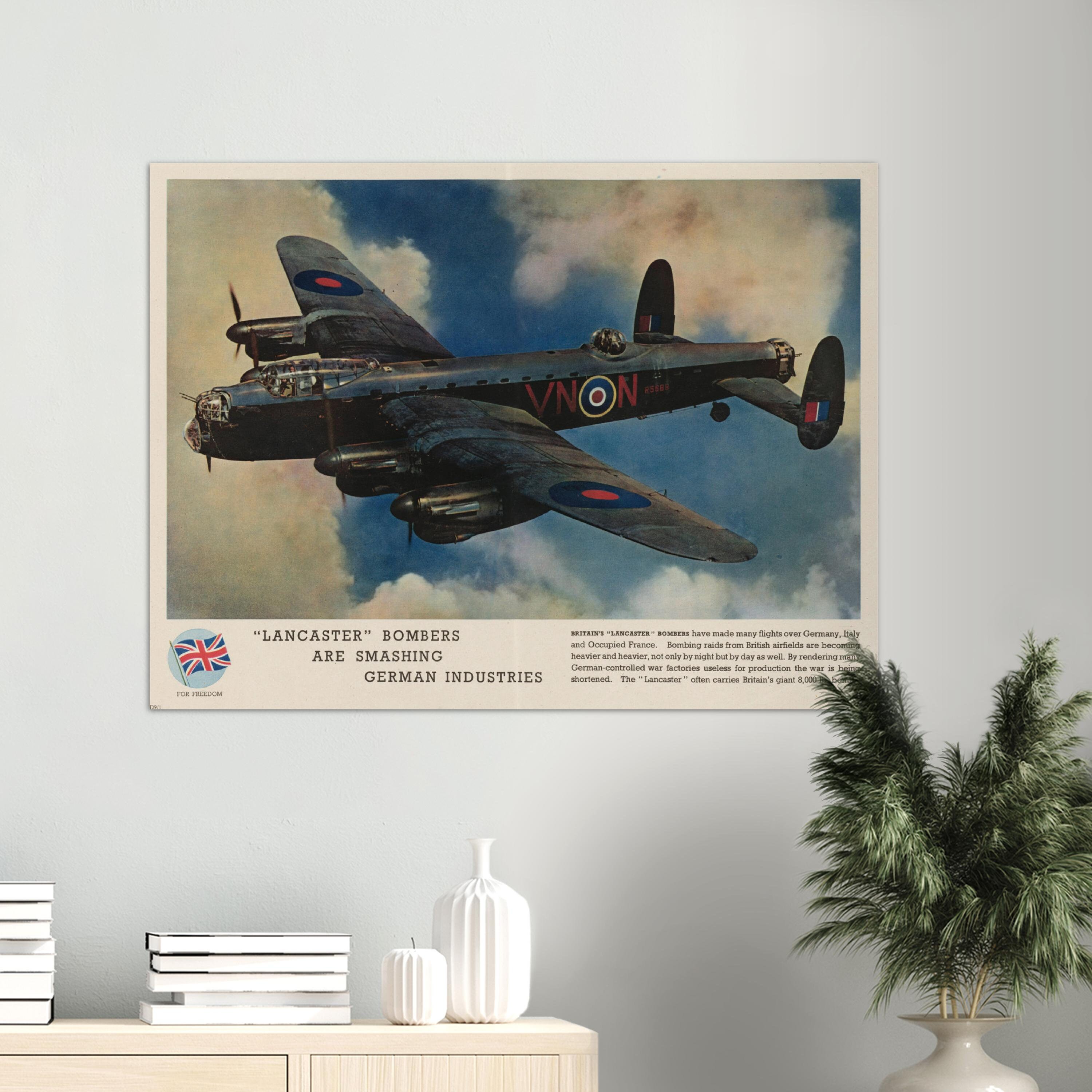 Lancaster Bombers Vintage Poster Reproduction - Etsy