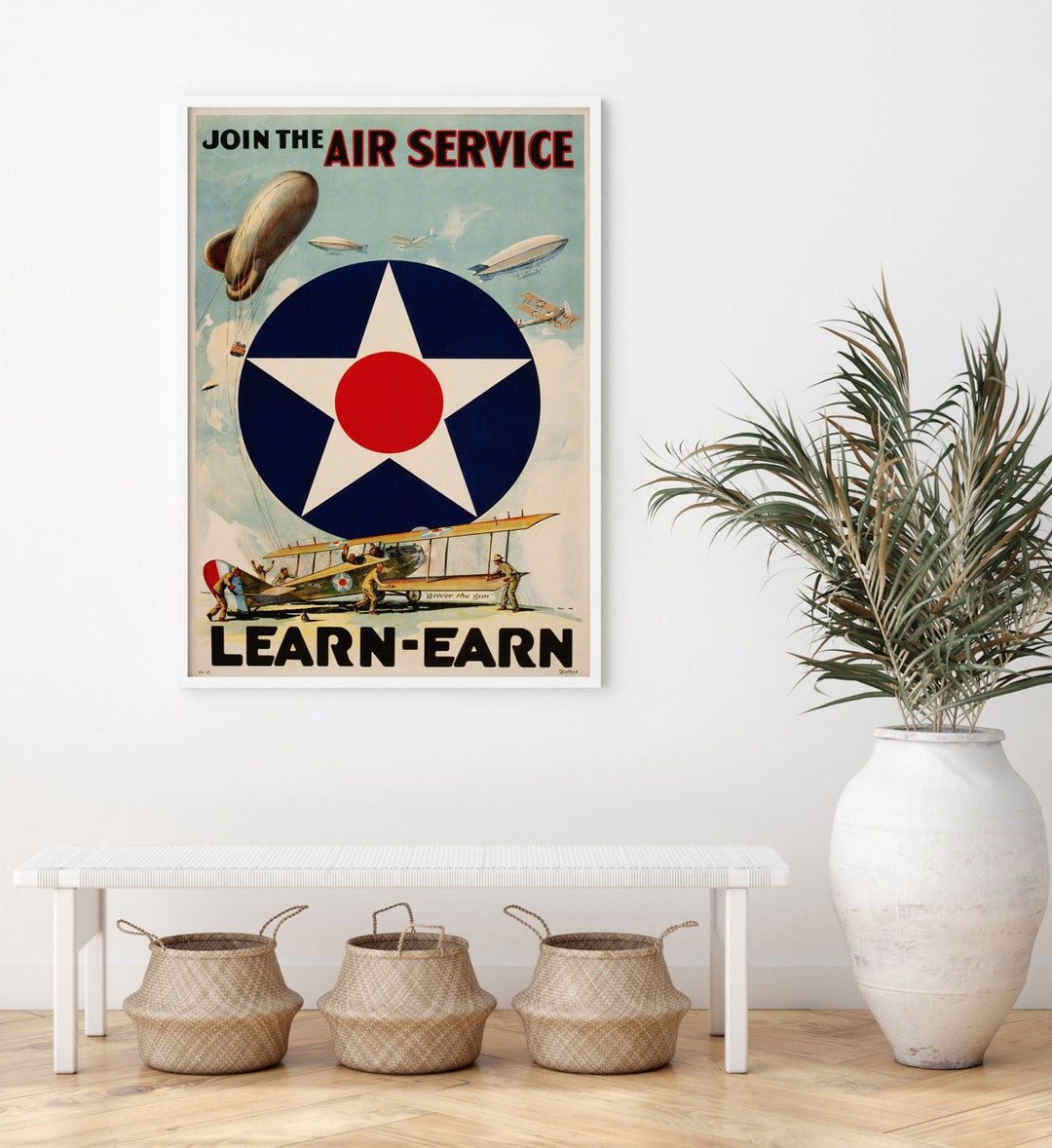Join the Air Service Propaganda Poster 1917 Vintage I World War Poster ...