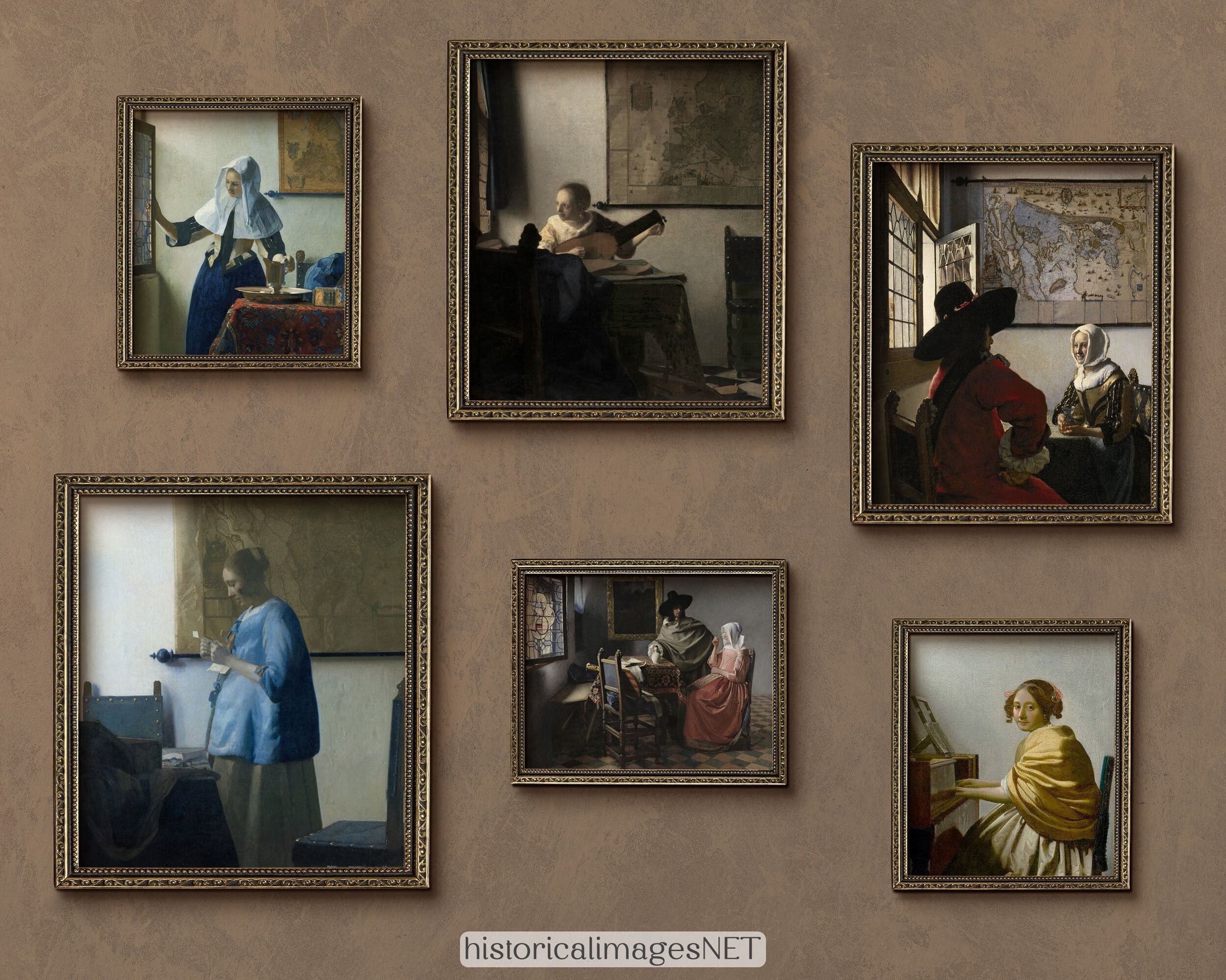 Johannes Vermeer Set of 36 Vintage Paintings DIGITAL DOWNLOADS ...