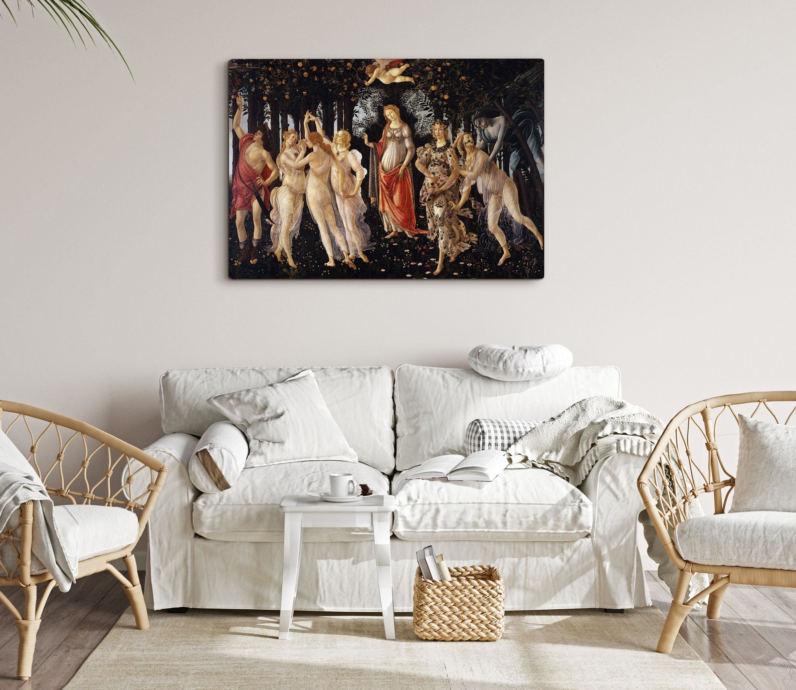 Canvas La Primavera Spring by Sandro Botticelli 1481-1482 Antique ...