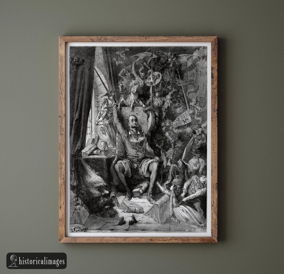 Don Quixote Illustration by Gustave Dore. A World of Disorderly Notions ...