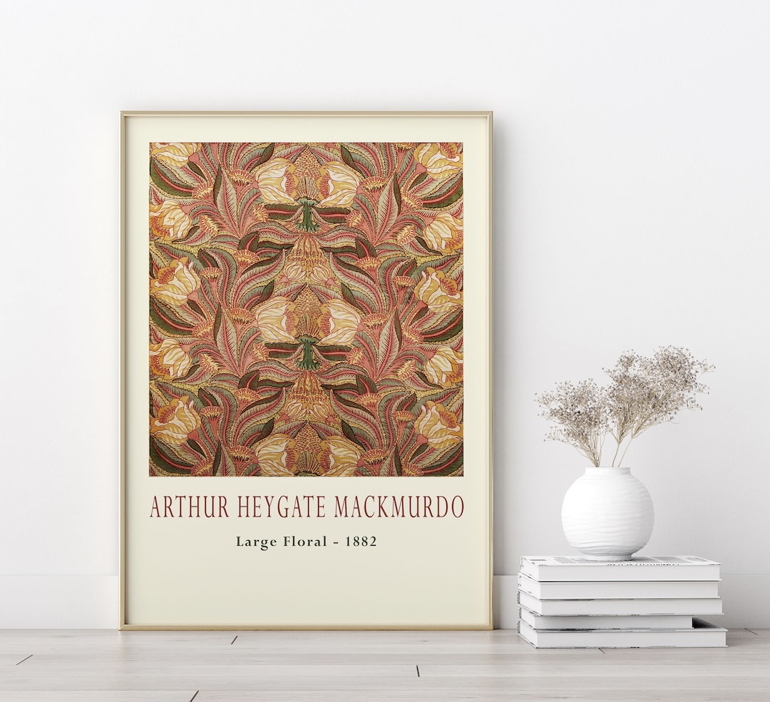 Arthur Heygate Mackmurdo Large Floral 1882. Fine Art Print. Premium ...