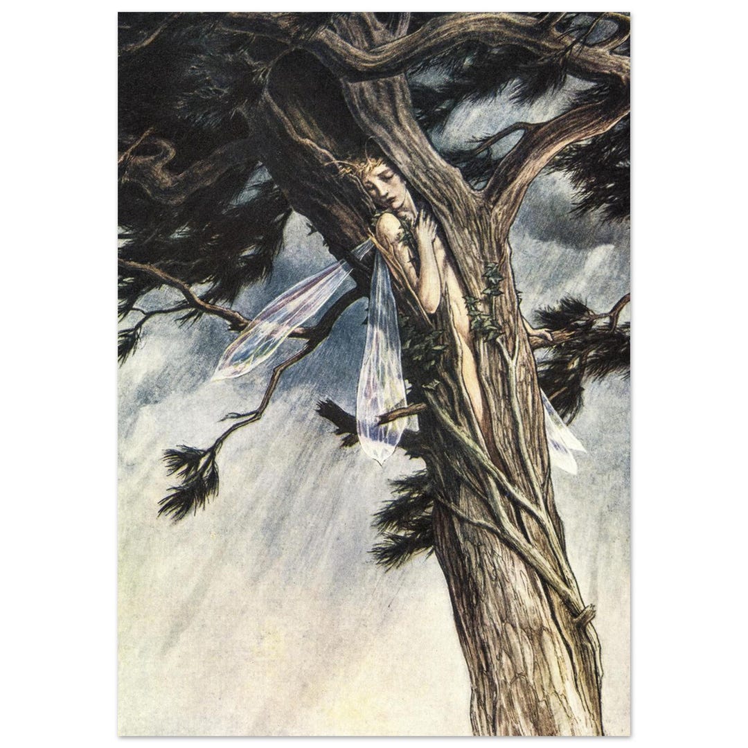 Ilustração da fada Ariel: A Tempestade, por Paul Vincent Woodroffe ...