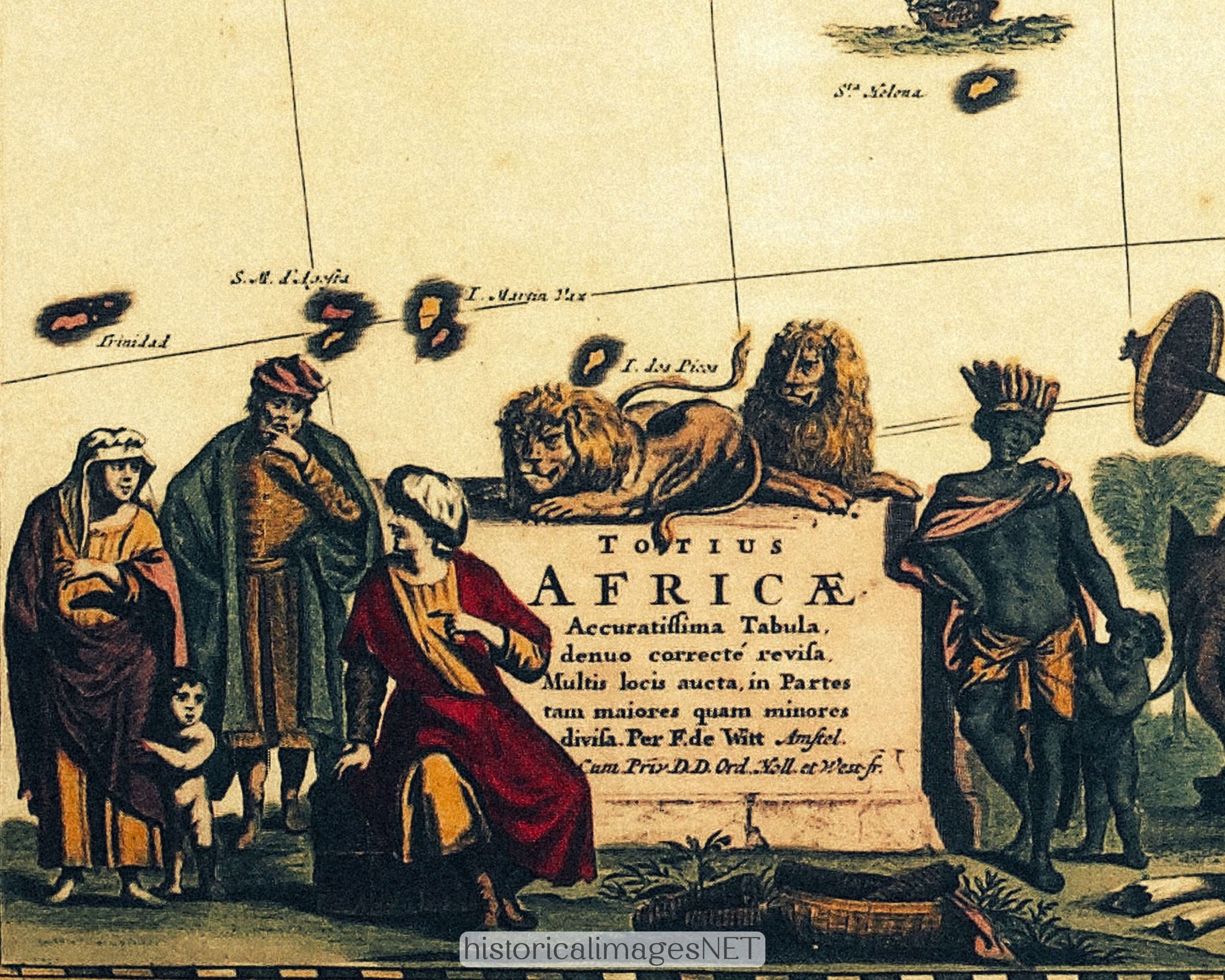 Africa Vintage Old Map Print. Reproduction of an Ancient Map of the ...