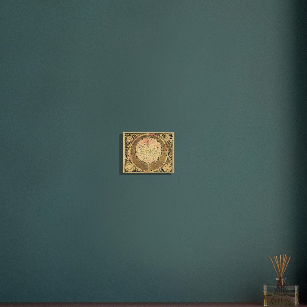 Celestial Chart Illustrating the Orbit of the Sun Around the Earth ...