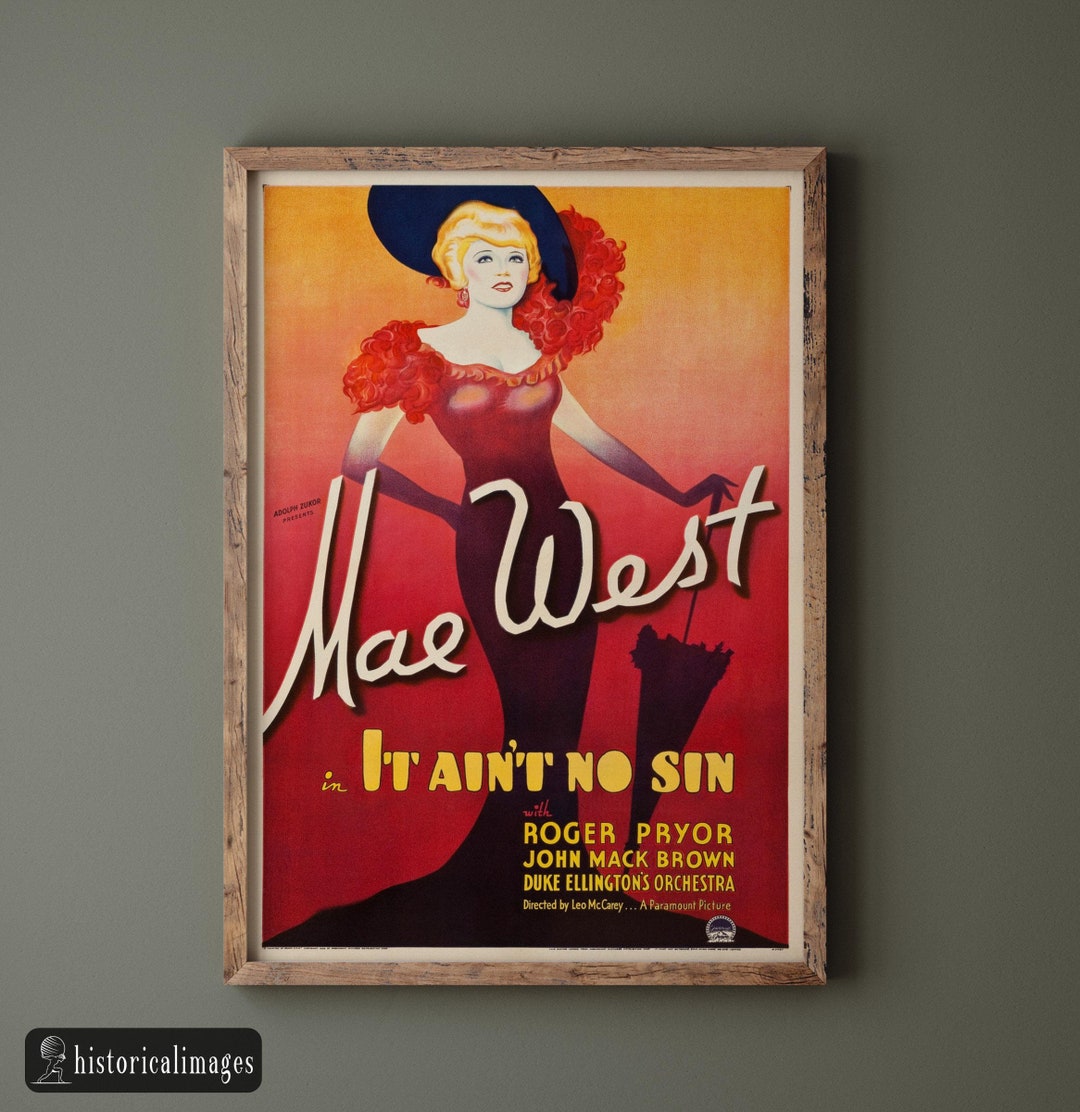It Ain't No Sin Historic Movie Poster Reproduction. Vintage Prints of ...