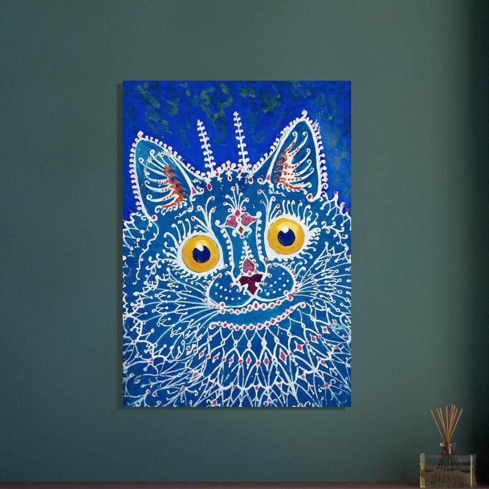 Cat Gouache by Louis Wain. Antique Painting. Fine Art Print and Poster ...