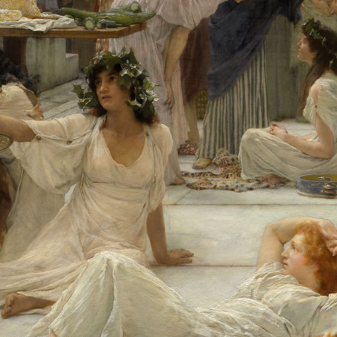 The Women of Amphissa Canvas by Sir Lawrence Alma Tadema. - Etsy